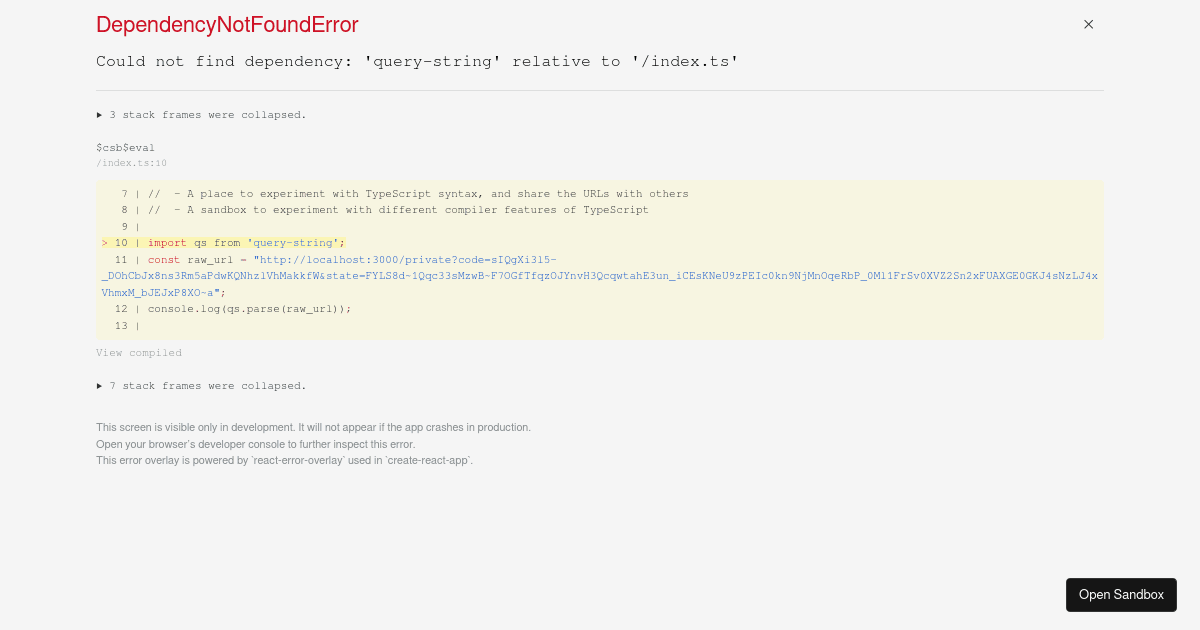 Typescript Playground Export Codesandbox