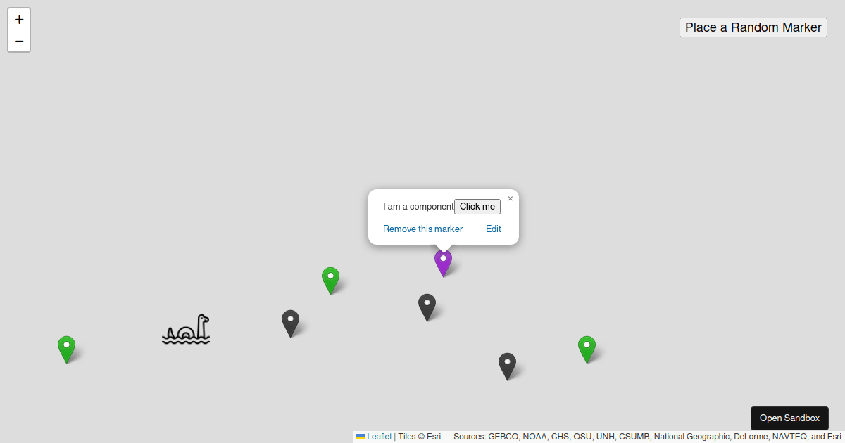 react-leaflet popup with FC - Codesandbox