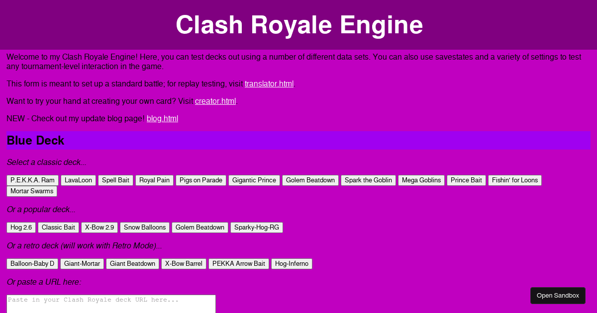 wordpad25/clash-royale-engine - Codesandbox