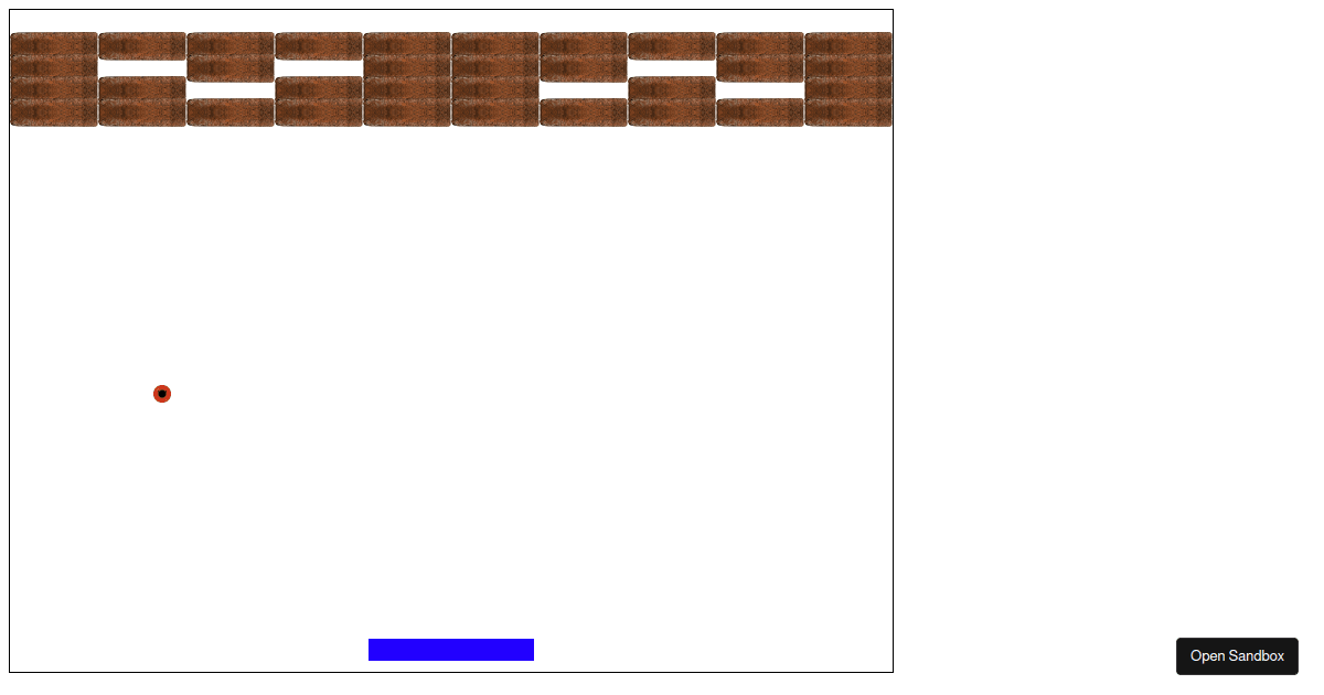 Brick-Breaker Game - Codesandbox