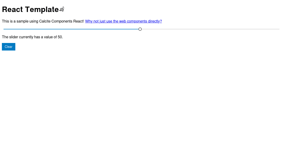calcite-react-template - Codesandbox