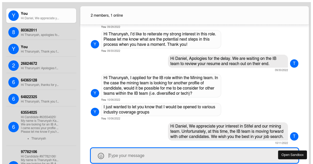 Stream React Template Forked Codesandbox