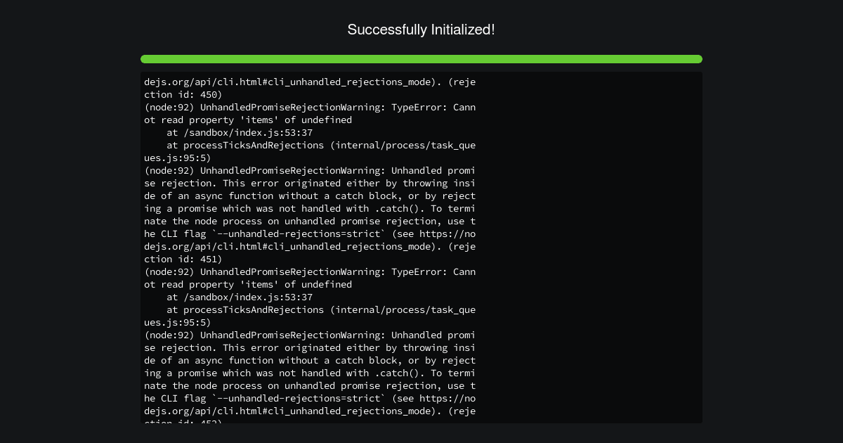 Setup Basic Node.js Server (forked) - Codesandbox