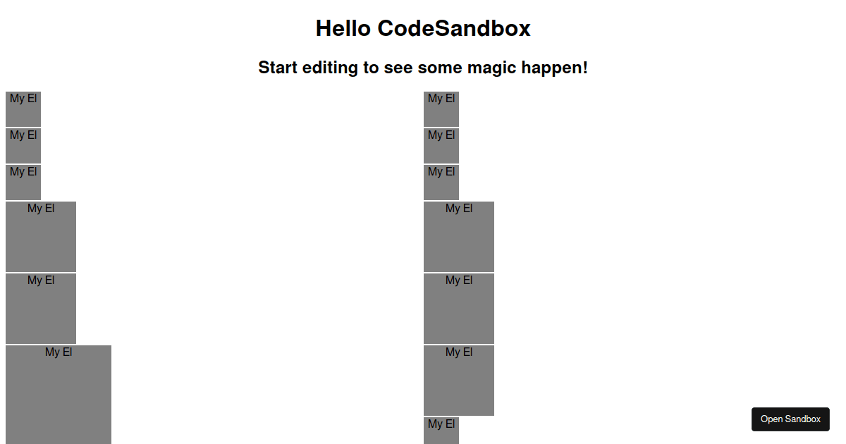 React Responsive Masonry Codesandbox