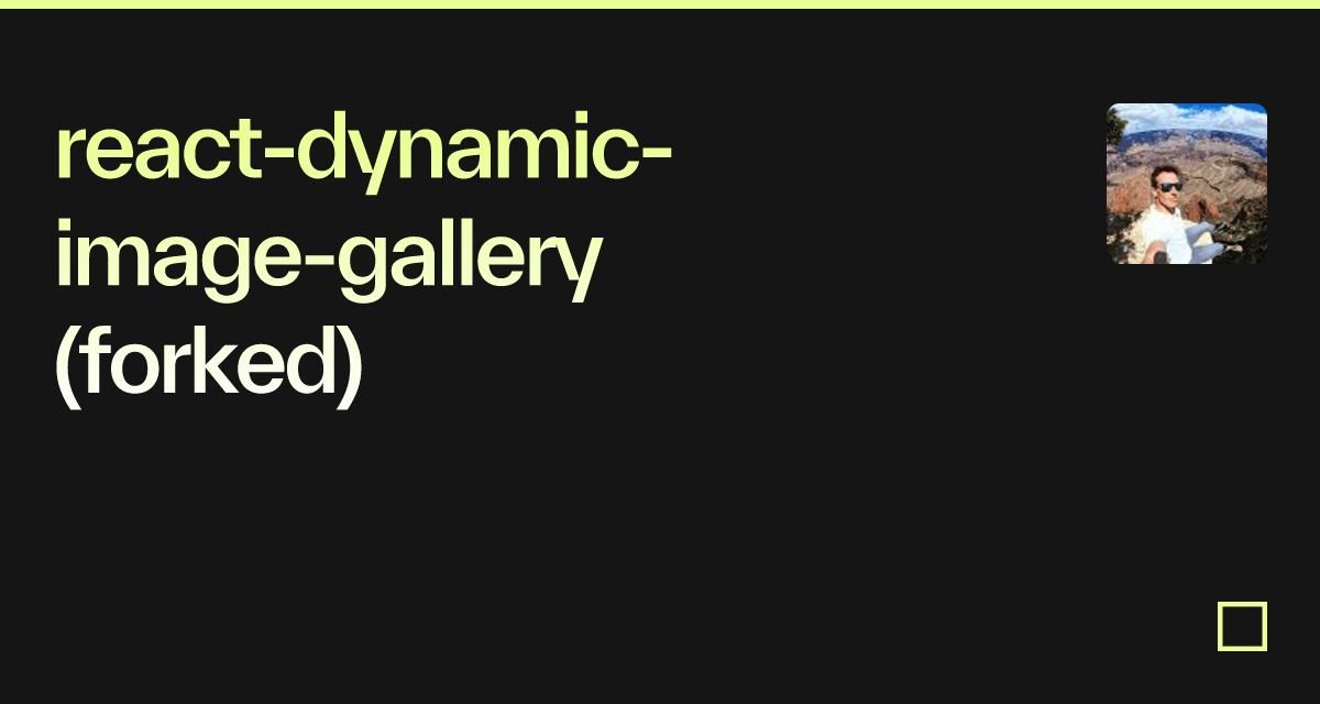 React Dynamic Image Gallery Forked Codesandbox