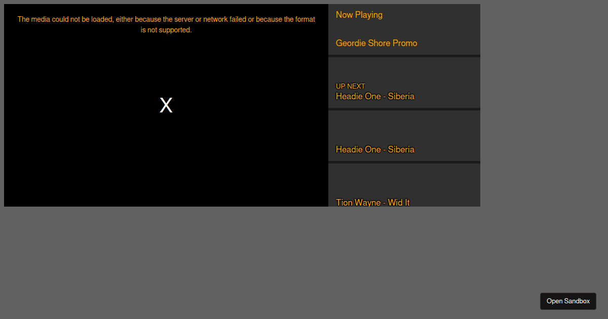 playlist (forked) - Codesandbox