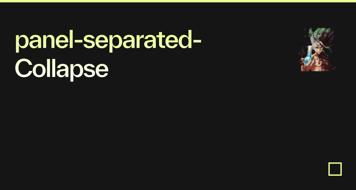 panel-separated-Collapse - Codesandbox