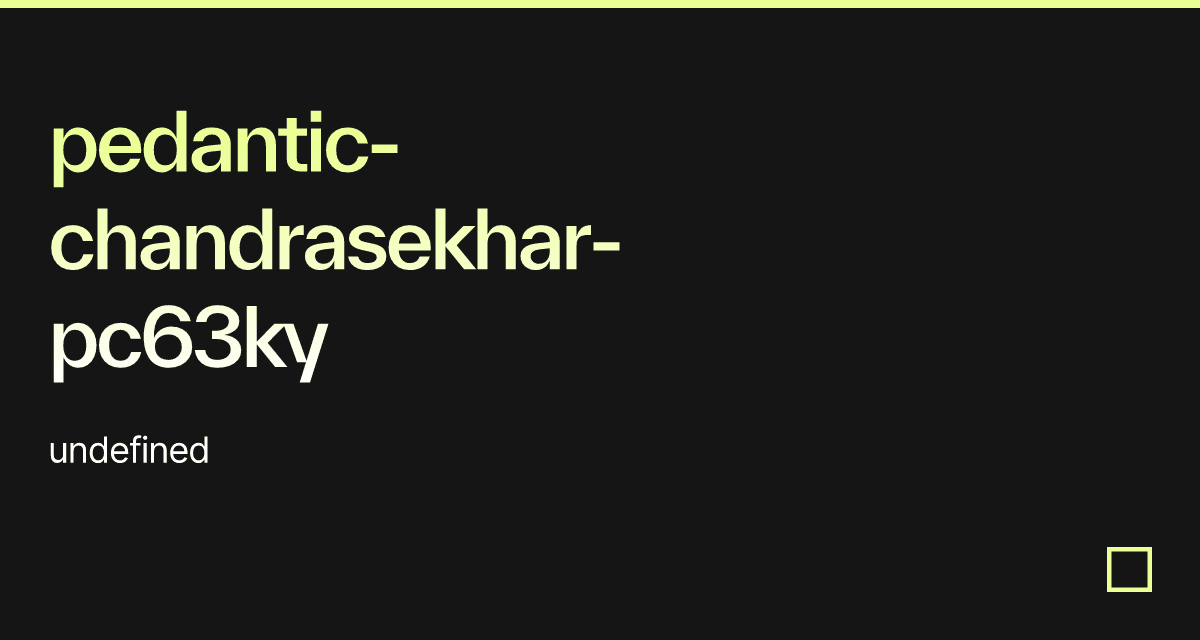 pedantic-chandrasekhar-pc63ky - Codesandbox