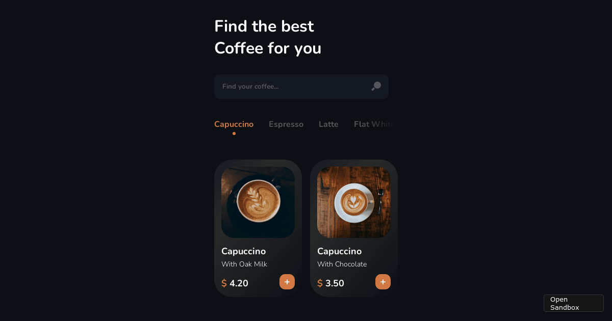 coffee-shop - Codesandbox