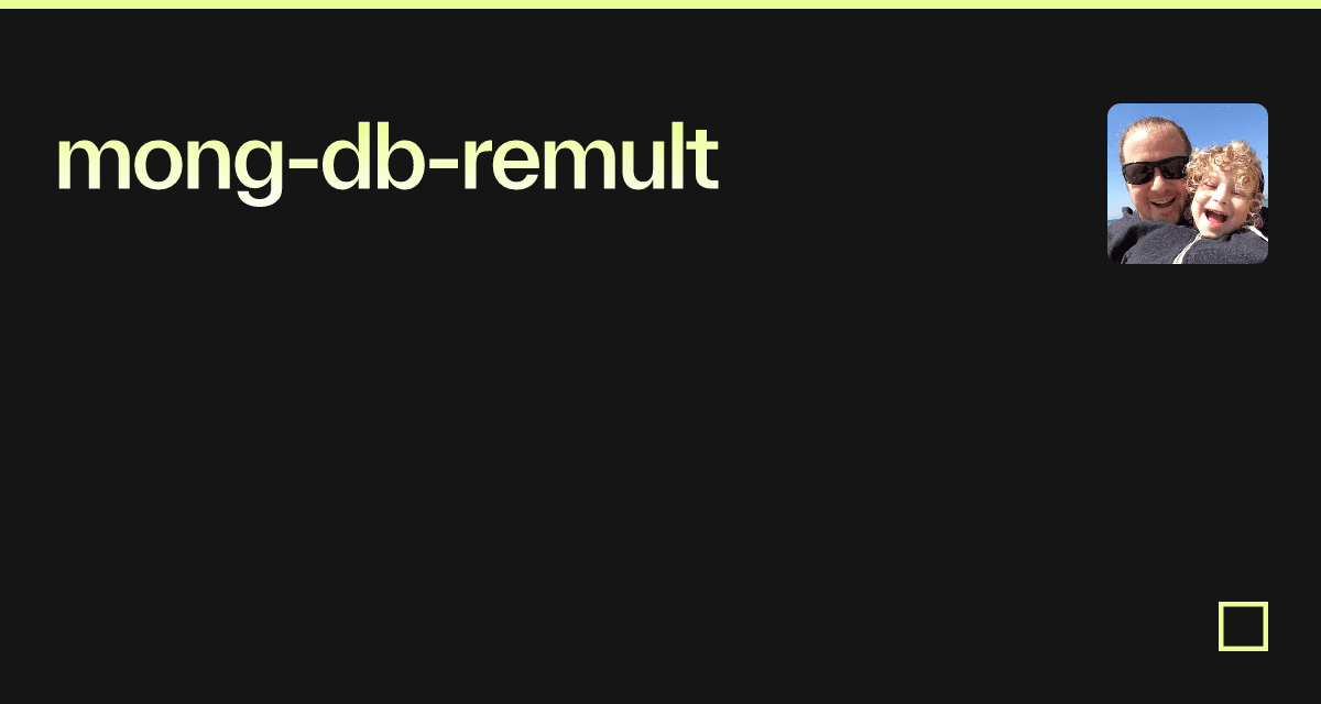 mong-db-remult - Codesandbox