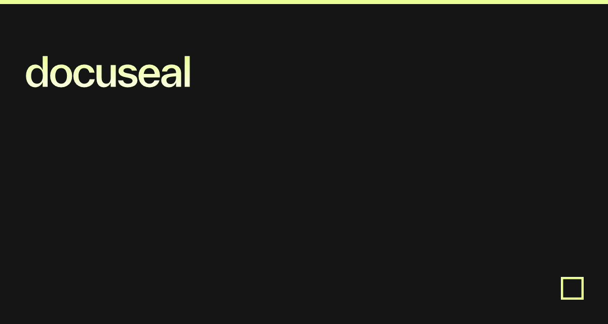 docuseal - Codesandbox