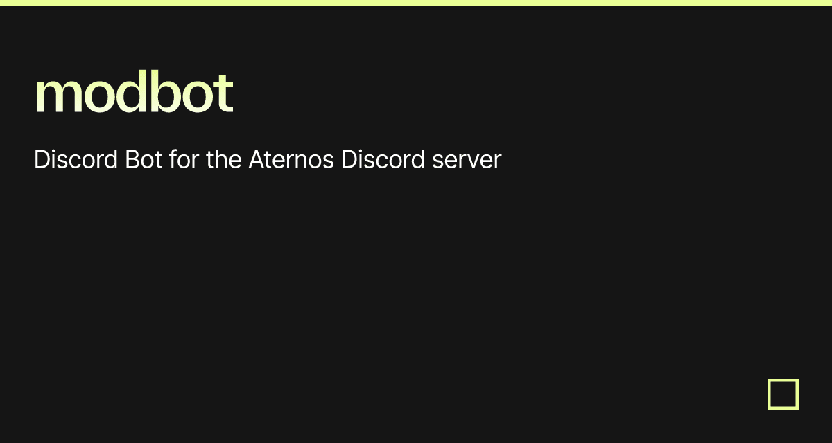 modbot - Codesandbox