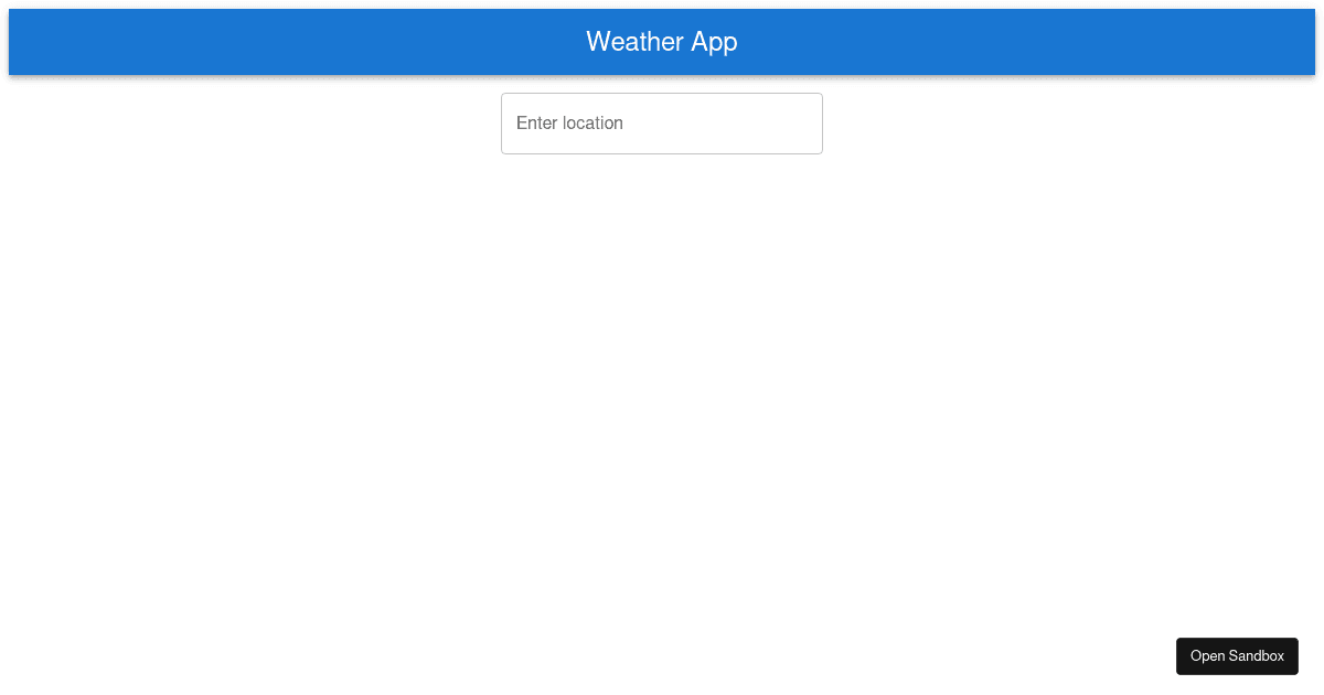 weather-application - Codesandbox
