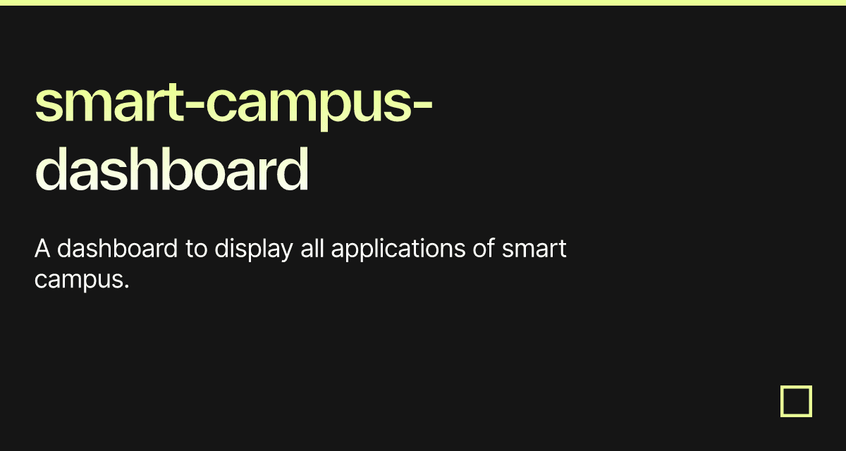 smart-campus-dashboard - Codesandbox