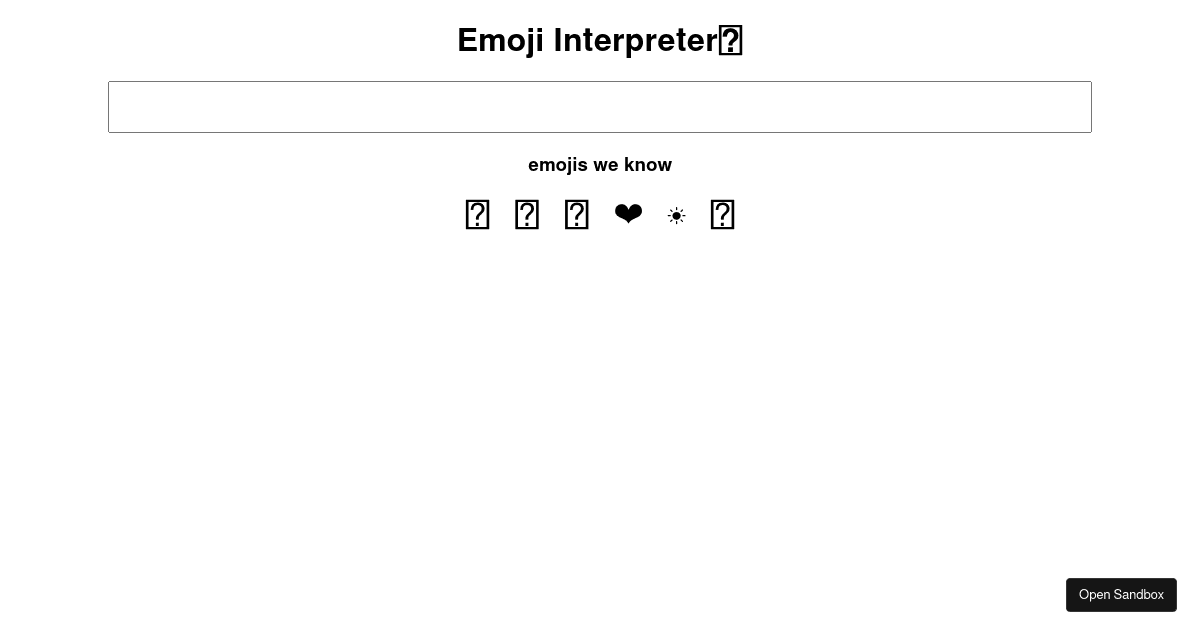 My First React App Codesandbox