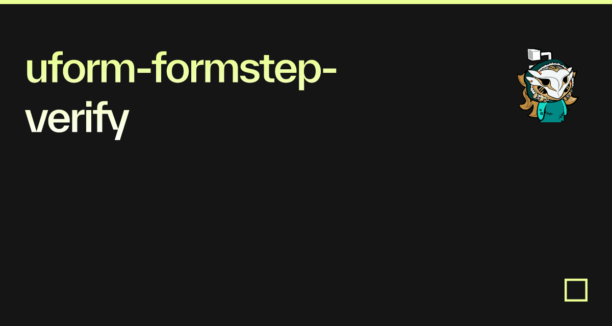 uform-formstep-verify - Codesandbox