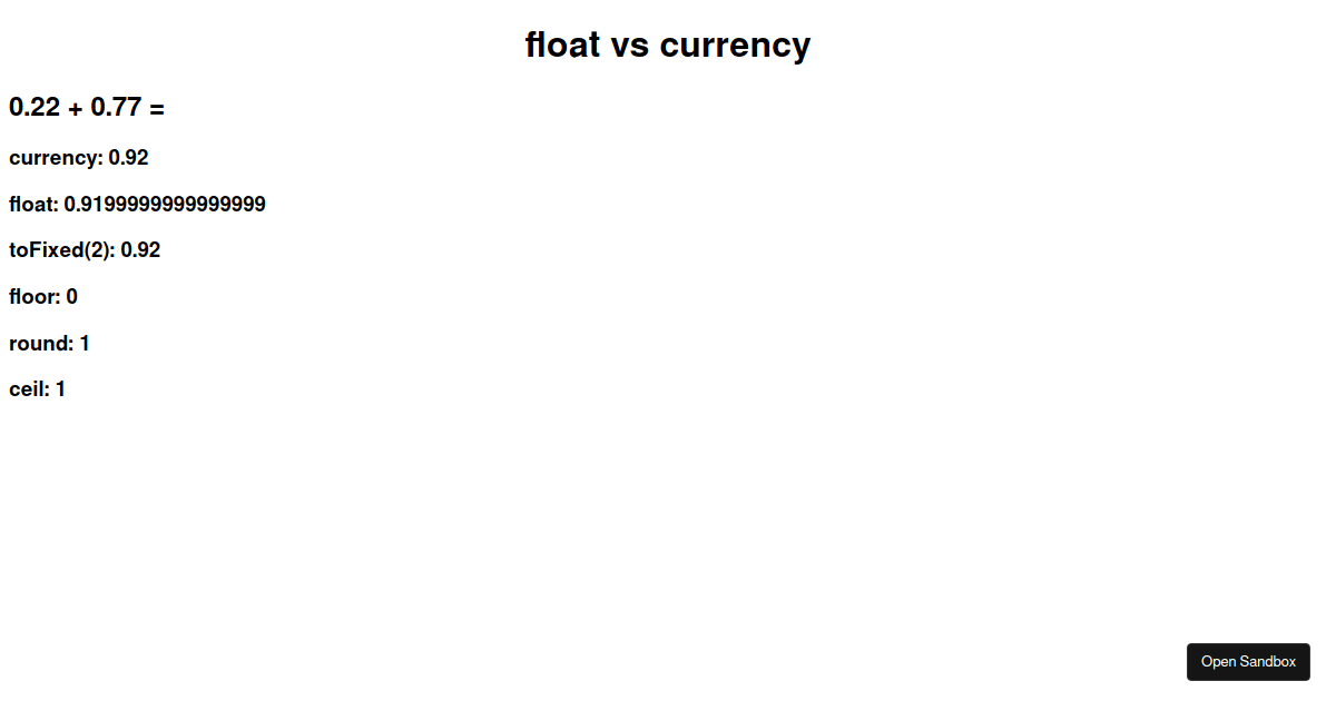 currency.js - Codesandbox