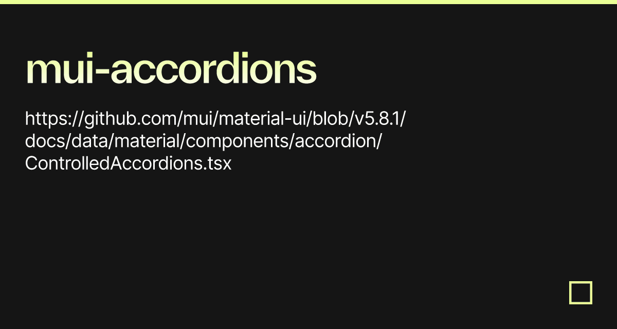 mui-accordions - Codesandbox