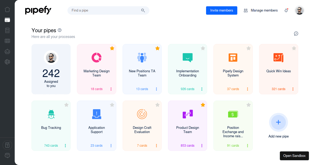 dashboard - Codesandbox