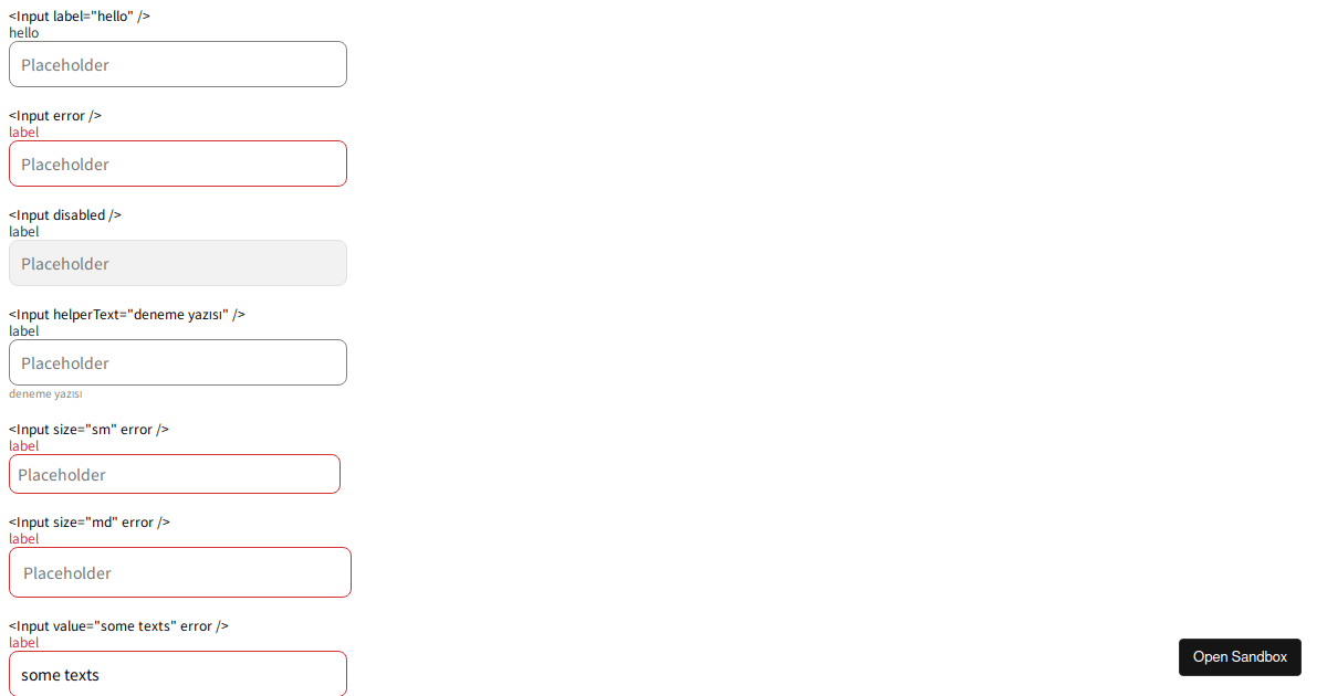React.js Input - Codesandbox React.js Input - Codesandbox