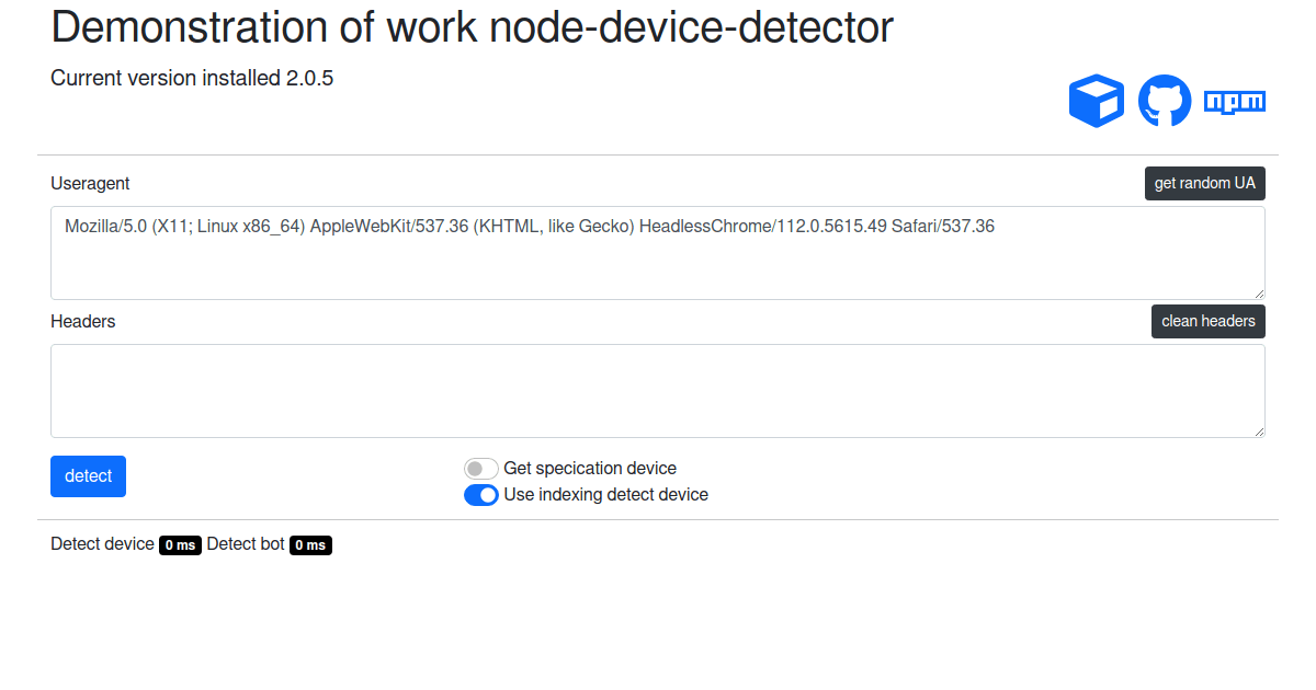 demo-node-device-detect - Codesandbox
