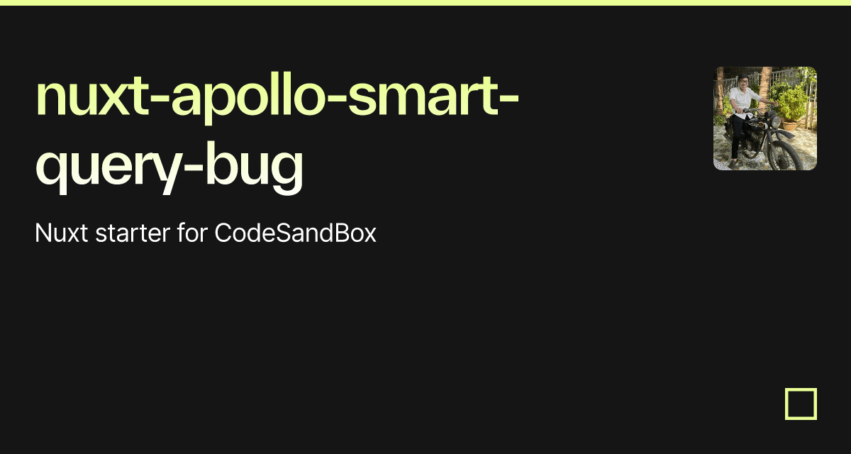 nuxt-apollo-smart-query-bug - Codesandbox