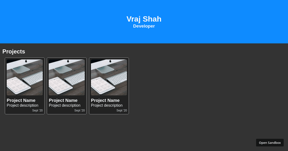static - Codesandbox