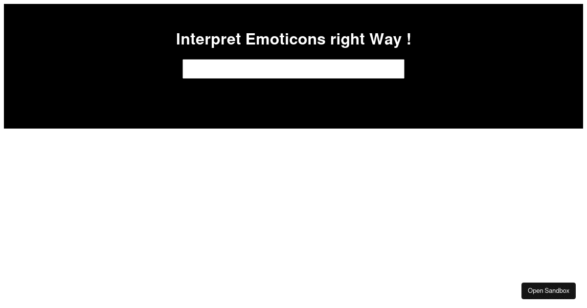 interpret-emotions - Codesandbox
