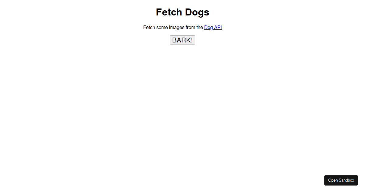 fetch-dogs - Codesandbox