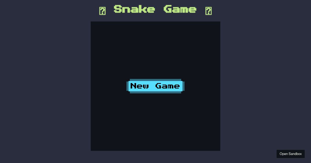 snake-vue - Codesandbox