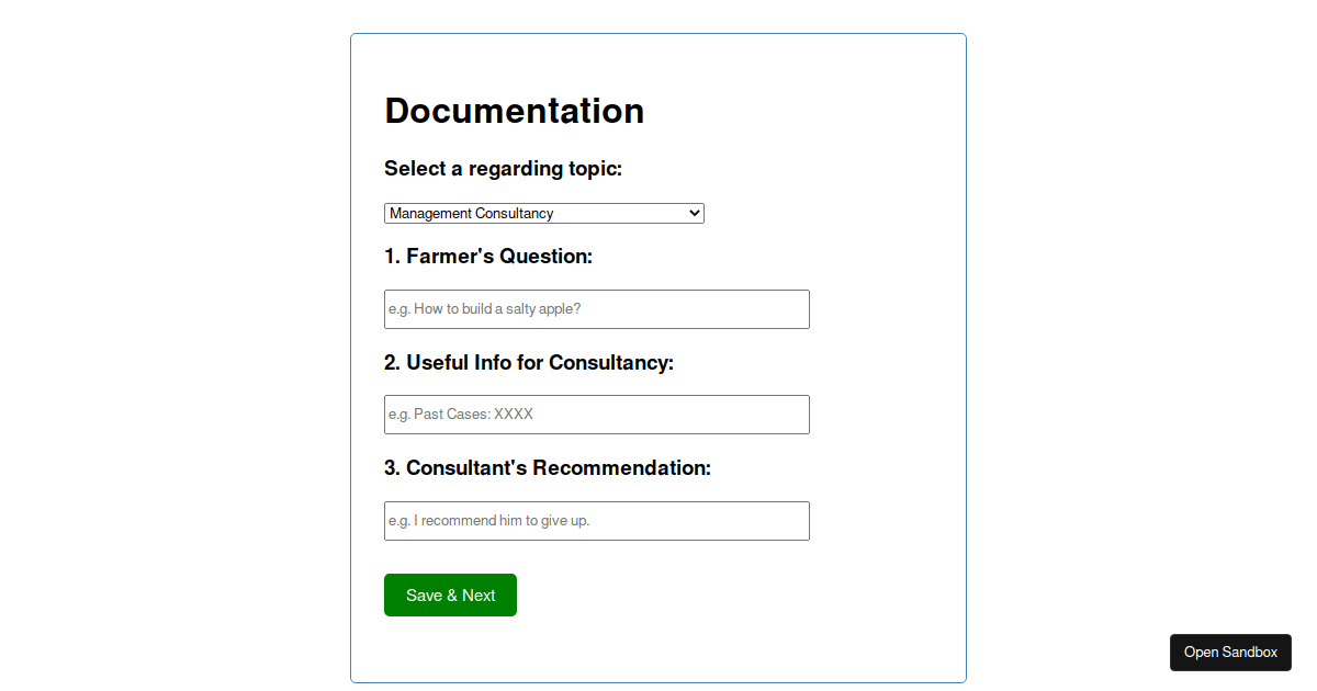 Documentation-demo - Codesandbox