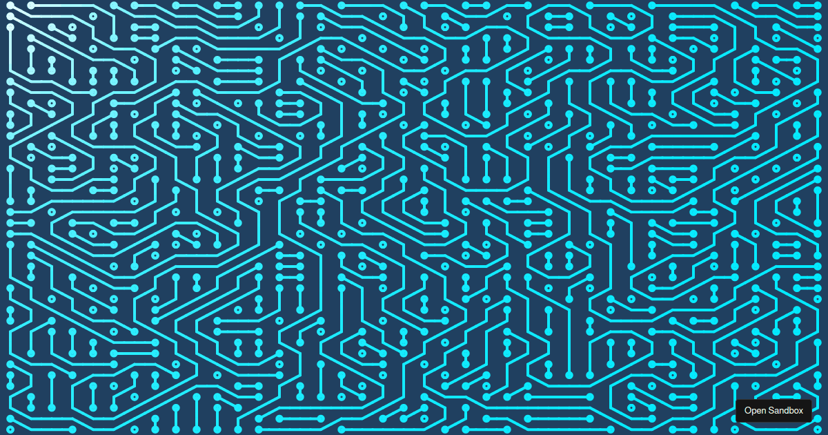 Random circuit board layout generator - Codesandbox