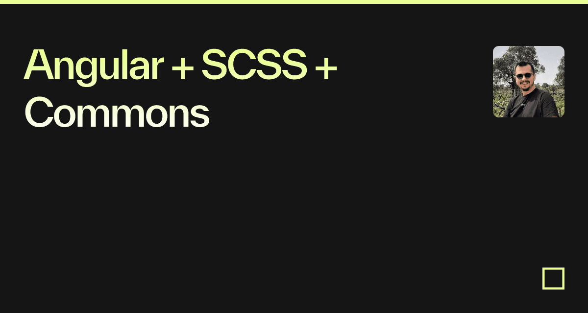 Angular + SCSS + Commons - Codesandbox Angular + SCSS + Commons - Codesandbox