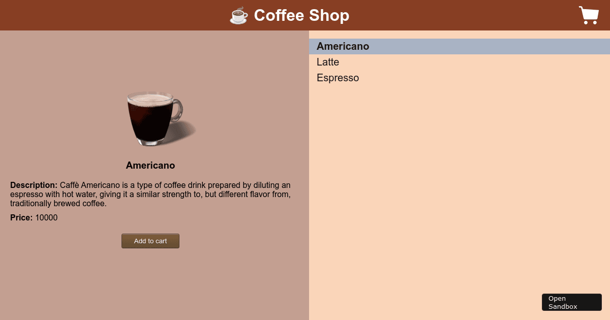 coffee-shop-react-js-ctx - Codesandbox