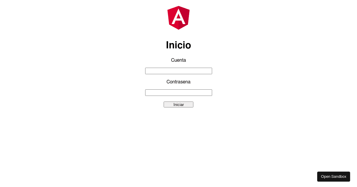 Angular Codesandbox