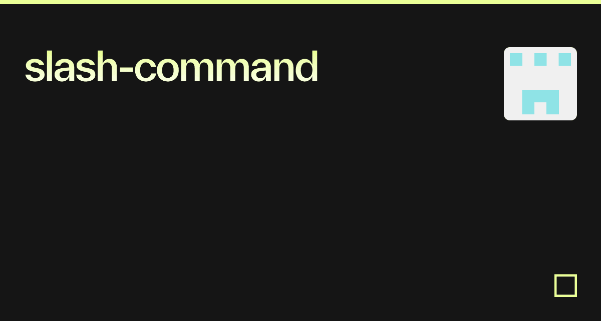 slash-command - Codesandbox
