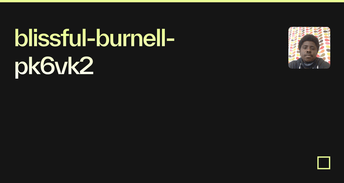 blissful-burnell-pk6vk2 - Codesandbox