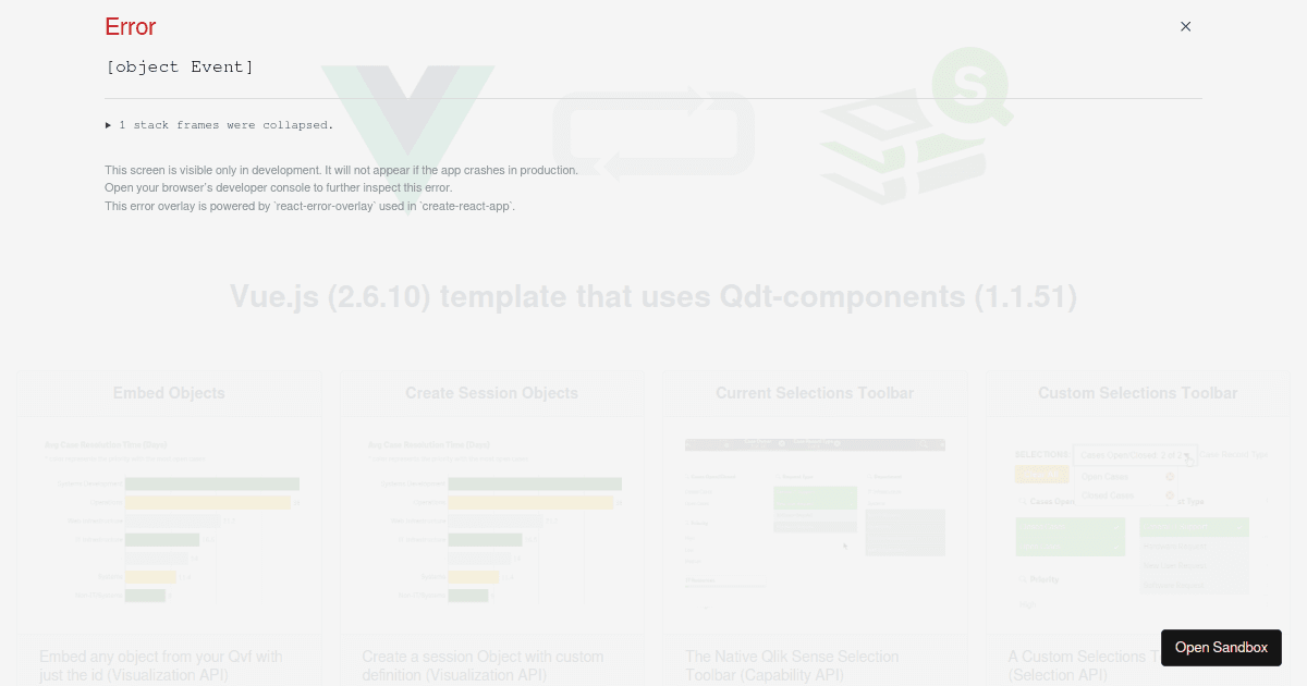 qdt-vue-template - Codesandbox