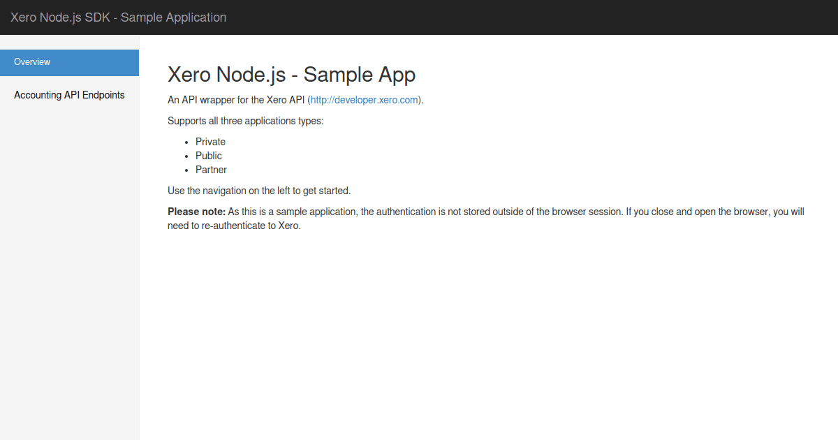 xero-node-sample-app - Codesandbox