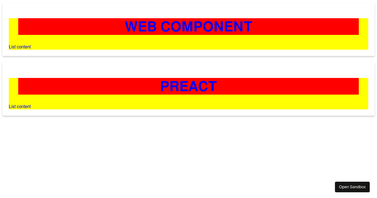 preact-custom-element style template injection - Codesandbox preact-custom-element style template injection - Codesandbox