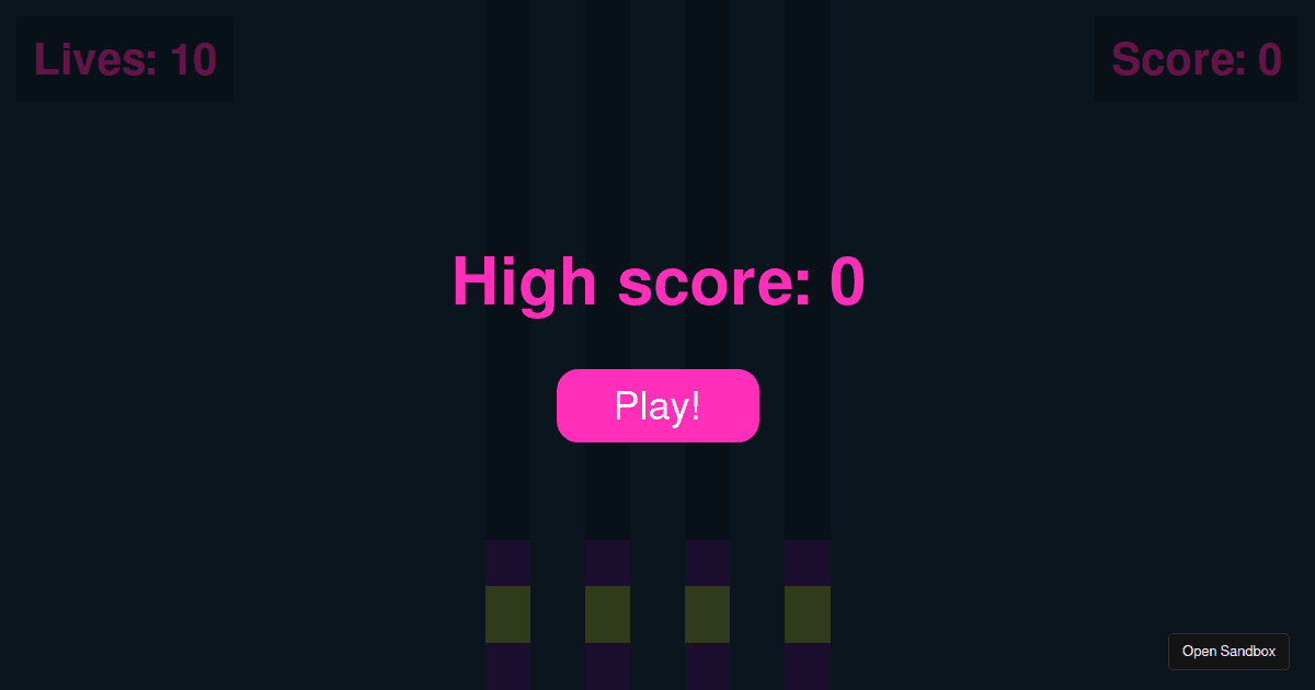 dance-dance-revolution-clone - Codesandbox