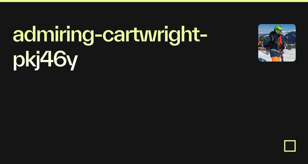 admiring-cartwright-pkj46y - Codesandbox
