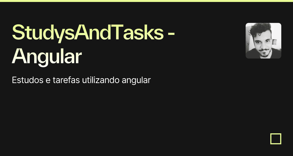 StudysAndTasks - Angular - Codesandbox