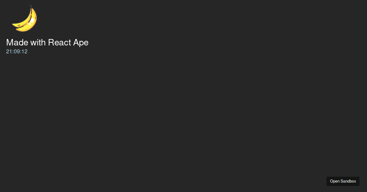 React-Ape Example - Codesandbox