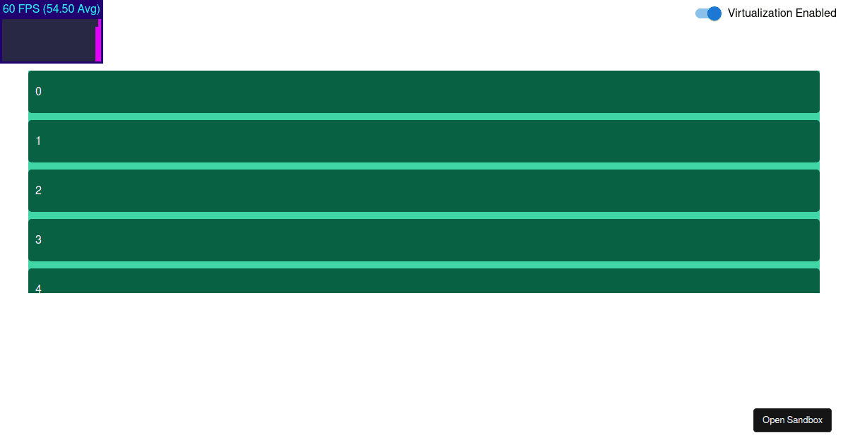 Virtualization (forked) - Codesandbox