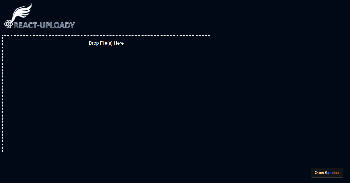 react-uploady with react-dnd - Codesandbox