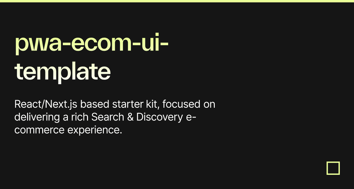 pwa-ecom-ui-template - Codesandbox