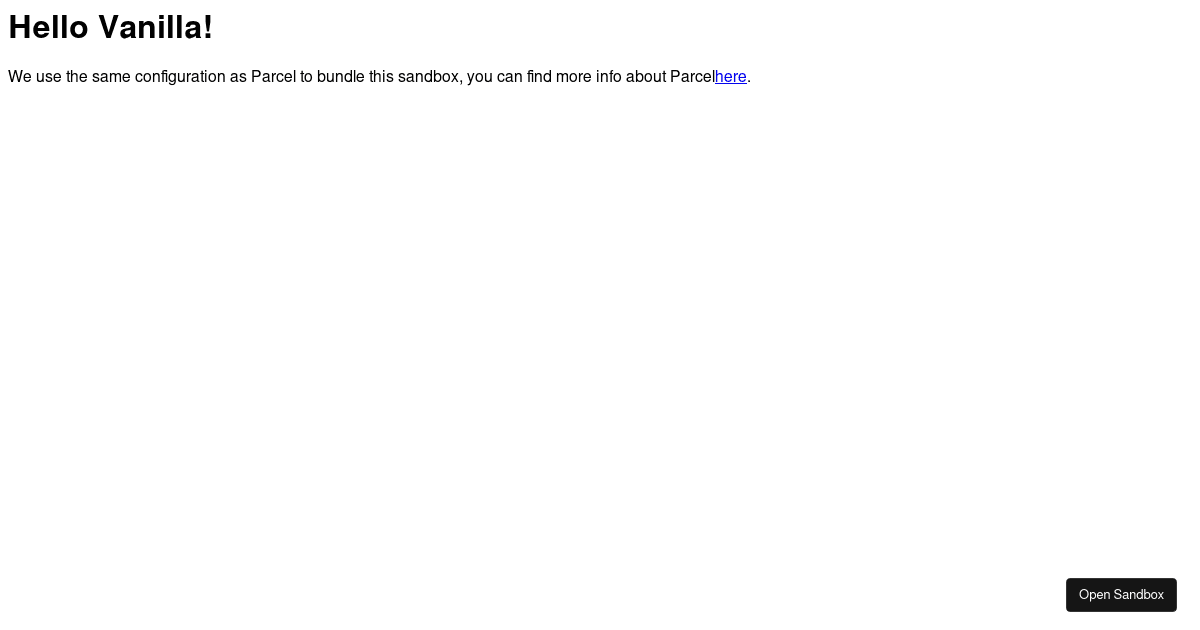 DOM Renderer example - Codesandbox