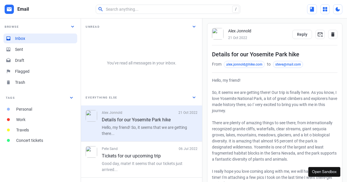 Email Template - Joy UI - Codesandbox