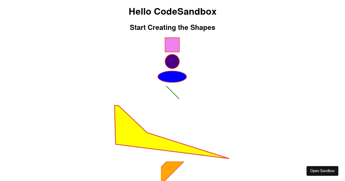 VIBGYOR Shape - Codesandbox